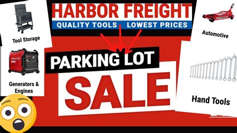 Harbor Freight Parking Lot Sale Going On Now Best Tool Buys Youtube