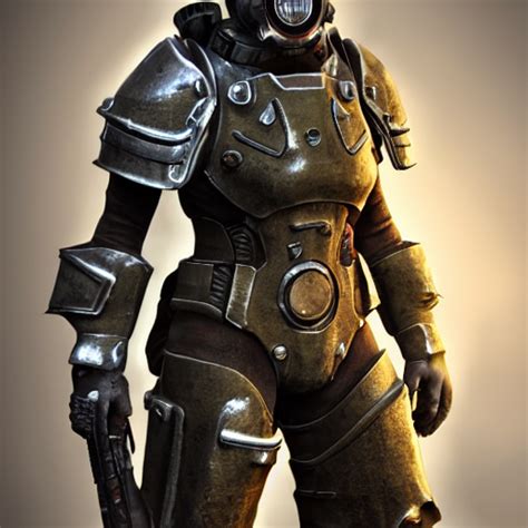 Krea Ai Fallout Concept Art Armor Render Ultra Unreal Engi