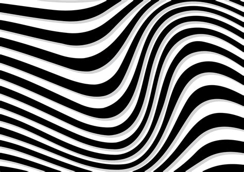 abstracto ondulado negro onda líneas patrón fondo blanco 3337820 Vector