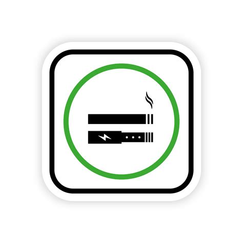 Rauch Elektronische Zigarette Zone Silhouette Symbol Das Rauchen Von E