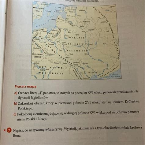 6 Przyjrzyj się zamieszczonej mapie Następnie wykonaj Brainly pl