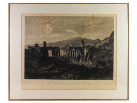 Karl Ludwing Lincke Das Theathrum Von Taormina Sicilien 1822 1886