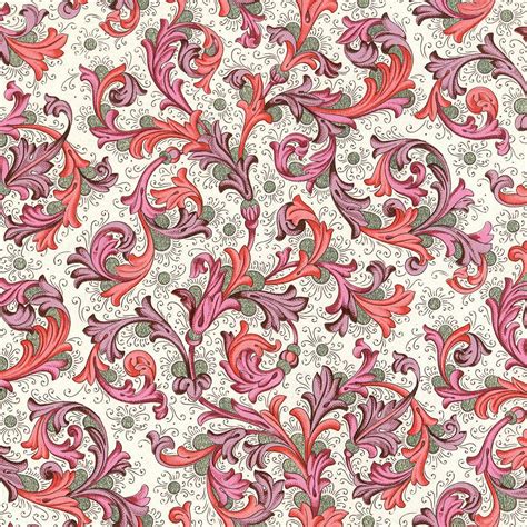 Traditional Italian Florentine Paper In Rich Pinks Etsy Italian