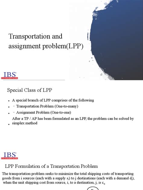 transportation and assignment problem pdf discrete mathematics computer science