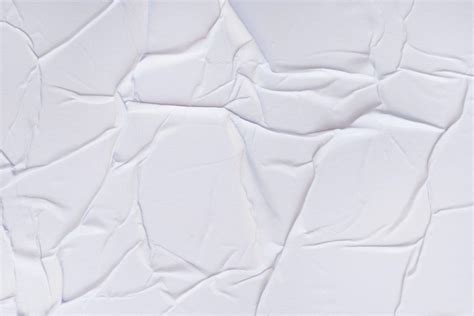 Textura Arrugada De Papel En Blanco Y Fondo De P Ster De Papel Arrugado