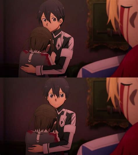 Two Anime Characters Are Hugging Each Other