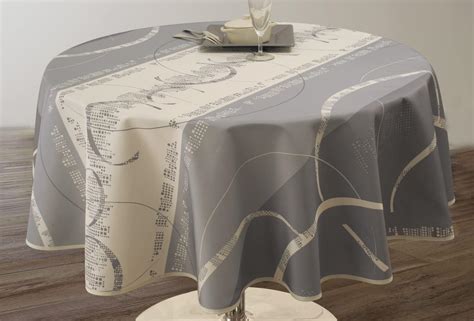 Le Linge De Jules Nappe Anti Taches Astrid Ecru Taille Ronde