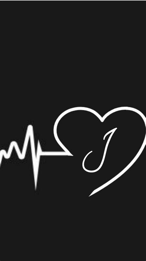 1179x2556px 1080p Free Download J Name Heartlines Black Background Hd Phone Wallpaper Pxfuel