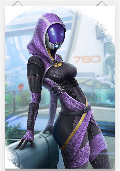 ᐉ Постер плакат Let s Play ME Tali Zorah Mass Effect 4 90х61 см