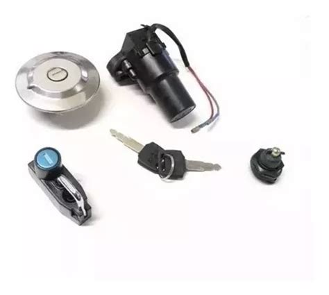 Kit Chave Ignição Xtz 125 Ybr 125 2006 A 2007 Tampa Travas Frete grátis