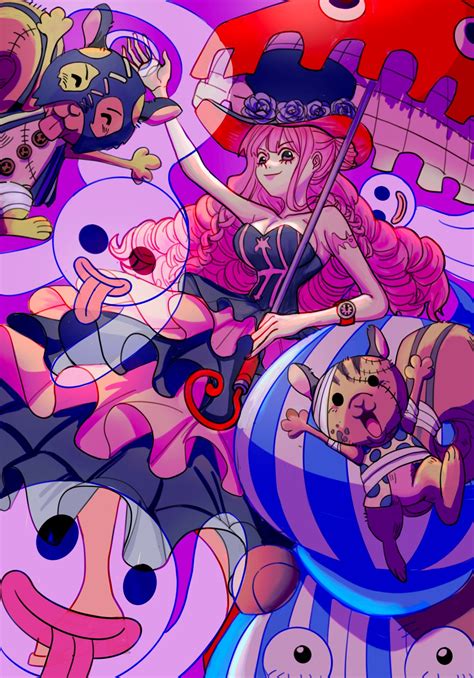 Perona And Kumacy One Piece Drawn By Yoki Ricardo Blue73 Danbooru