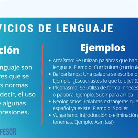Qué Son Los VICIOS Del Lenguaje RESUMEN EJEMPLOS 56 OFF