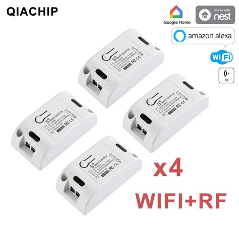 Qiachip Controle Remoto Sem Fio Interruptor De Luz Led Rf Ac V