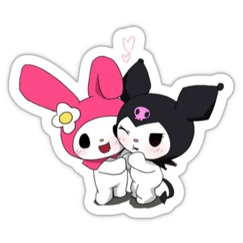 Kawaii Melody And Kuromi Printable Sticker Pegatinas Bonitas The Best