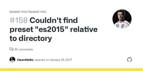 Couldn T Find Preset Es Relative To Directory Issue
