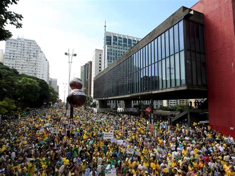 G Manifestantes Se Re Nem Na Avenida Paulista Em Ato Contra Governo