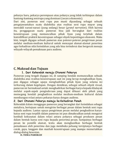 Detail Contoh Proposal Pameran Seni Rupa Koleksi Nomer 20