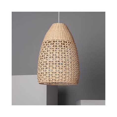Iluzzia E2179 Iluzzia Jinan Single Light Rattan Ceiling Pendant Fitting