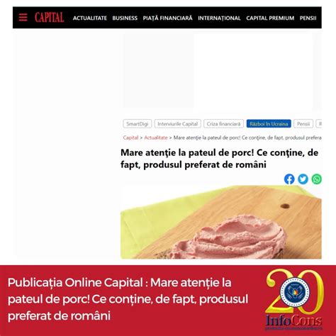 Publicația Online Capital Mare atenţie la pateul de porc Ce conţine