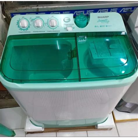 Jual Mesin Cuci 2 Tabung SHARP EST 1070 SJ 10 KG AQUA MAGIC Garansi