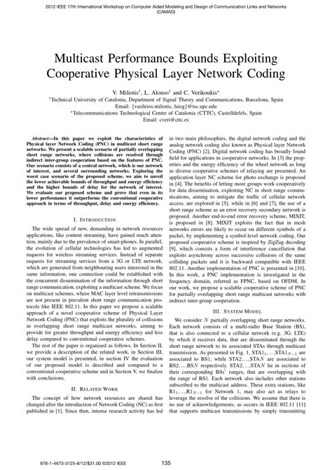 pdf multicast performance bounds exploiting cooperative physical layer network coding