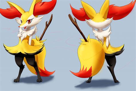 Braixen Front Back New Practice View By Definisher Fur Affinity Dot Net