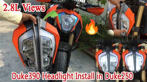 KTM 125 200 250 390 Duke 2017 2019 Premium Headlight Tinted Film