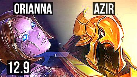 ORIANNA Vs AZIR MID 9 1 10 Quadra 1 5M Mastery 800 Games