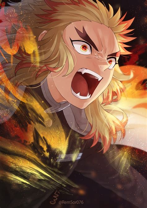 Rengoku Kyoujurou Kimetsu No Yaiba Drawn By Remsor076 Danbooru