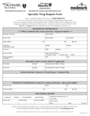 Blue Shield Highmark Bcbs Prior Auth Form