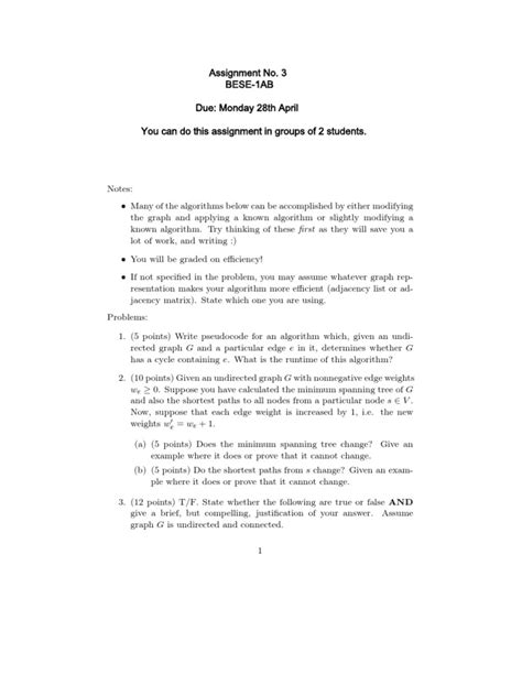 assignment 3 pdf theoretical computer science discrete mathematics