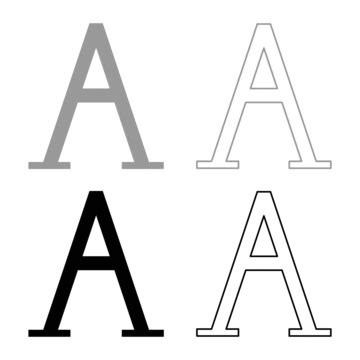 Greek Alpha Symbol Vector