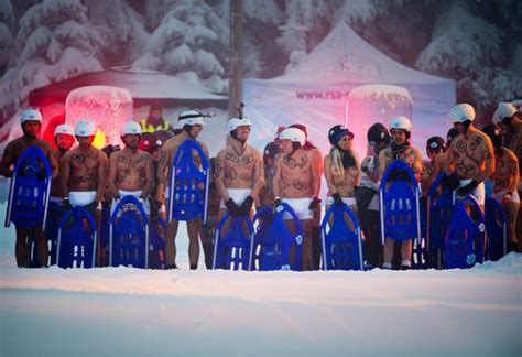 Photo Gallery Germany S Naked Snow Sledding Championship DER SPIEGEL