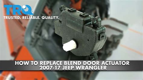 How To Replace Blend Door Actuator 2007 17 Jeep Wrangler YouTube
