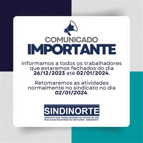 COMUNICADO FÉRIAS COLETIVAS SINDINORTE SINDINORTE