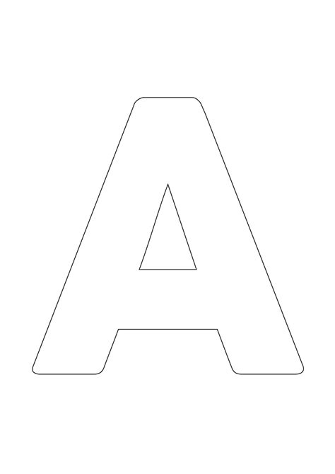 Large Printable Block Letters Template Block Letter Fonts Alphabet