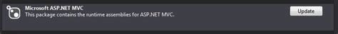 Net Unable To Update NuGet Package Microsoft ASP NET MVC From