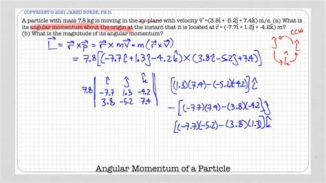 module 13a 03 finding the angular momentum of a particle youtube