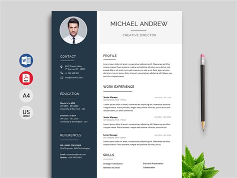 Free Resume CV Templates In Word Format 2023 ResumeKraft