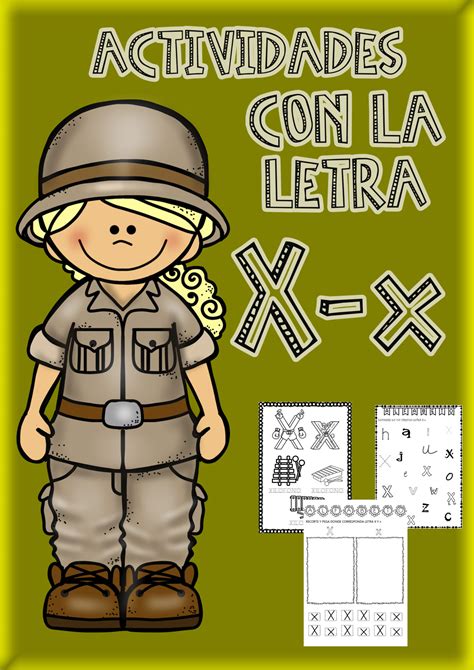 Actividades Con La Letra X Gratis Para Imprimir