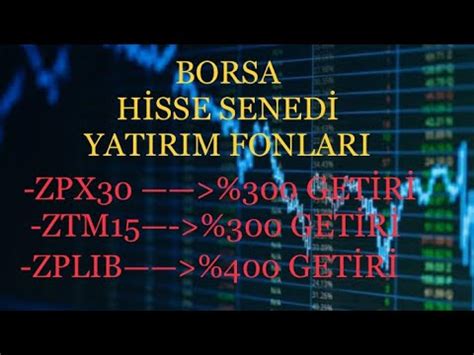 Borsada Hisse Senedi Alır Gibi Fon Yatırımı Nasıl Yapılır ZX30 ZTM15