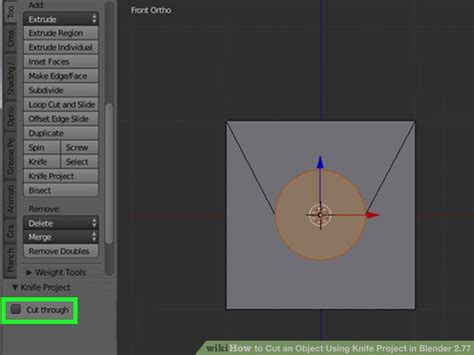 How To Cut An Object Using Knife Project In Blender Steps