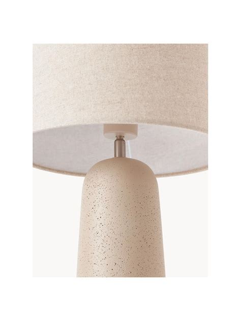 Lampada Da Tavolo Grande Con Base In Cemento Kaya Westwing