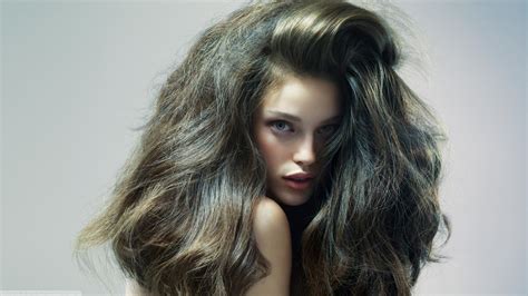 Model Long Hair Portrait Messy Hair Women Brunette Wallpapers Hd Desktop And Mobile