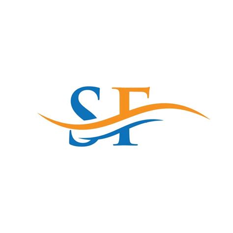 Premium Vector Water Wave SF Logo Vector Swoosh Letter SF Logo Design