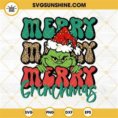 Merry Merry Grinchmas Svg Grinch Christmas Svg Grinchmas Svg