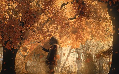 Anime Autumn Wallpapers Top Free Anime Autumn Backgrounds