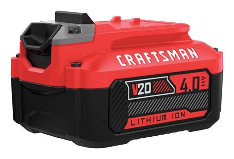 Craftsman 20V MAX 4 Ah Lithium Ion High Capacity Battery Pack 1 Pc In