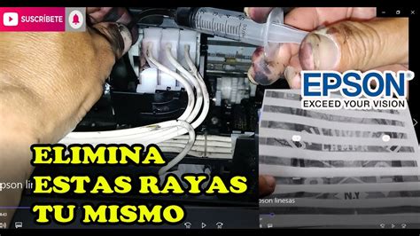 Impresora Epson Imprime Con Rayas Blancas Solucion YouTube