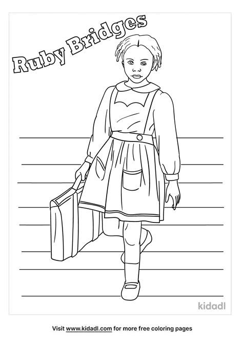 Ruby Bridges Sheet Coloring Pages
